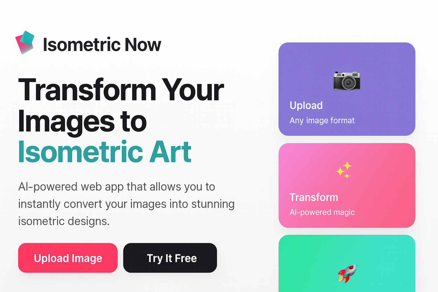 Isometric Now - Transform Your Images